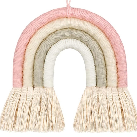 YMVV | Wall Decor | Boho Rainbow Macramewoven Boho Rainbow Wall Hanging ...